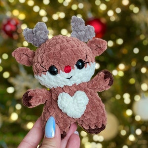 Christmas Crochet PATTERNS 9in1, Amigurumi Santa, Baby Green, Reindeer ...