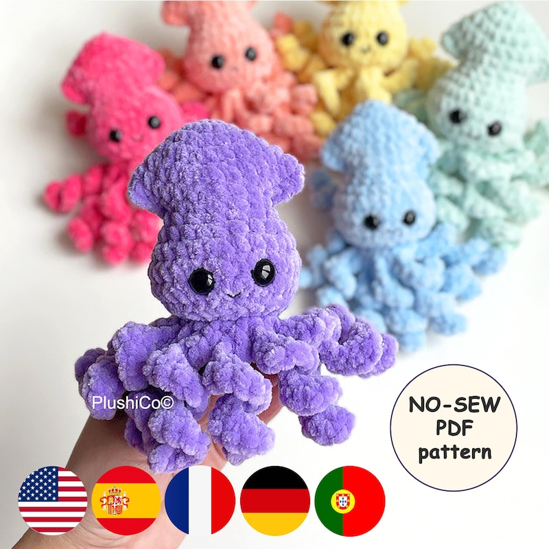 Valentines Squid - Etsy