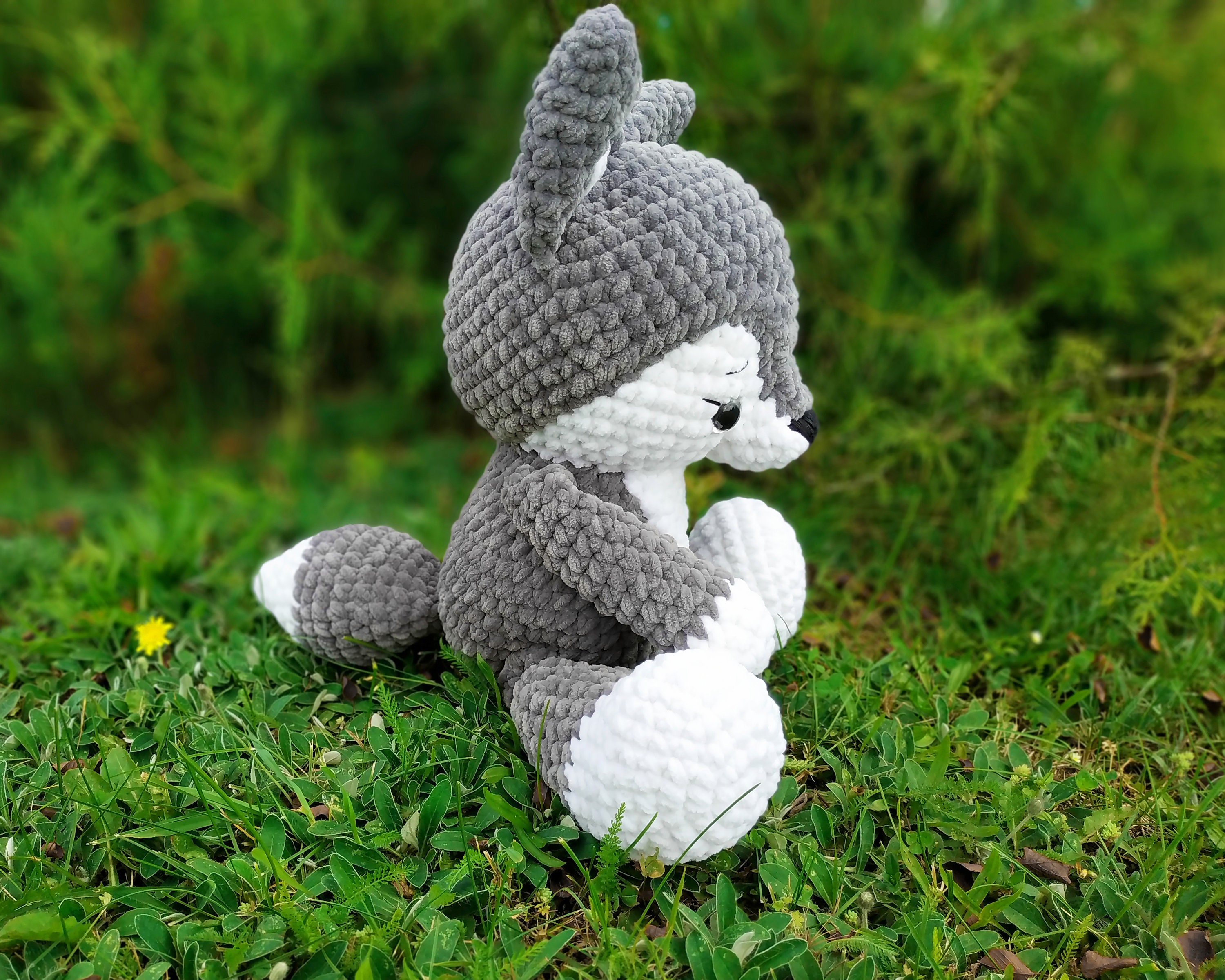 Giant Wolf CROCHET PATTERN Amigurumi Chunky Plush Animal - Etsy UK