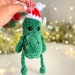 Christmas Pickle Low Sew CROCHET PATTERN, Amigurumi Christmas Tree ...