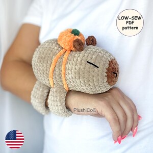 Capybara Slap Bracelet CROCHET PATTERN, Amigurumi Plushie, Interactive ...