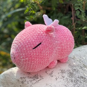 Flying Pig CROCHET PATTERN, Amigurumi Pink Capybara Plushie, Hamster ...