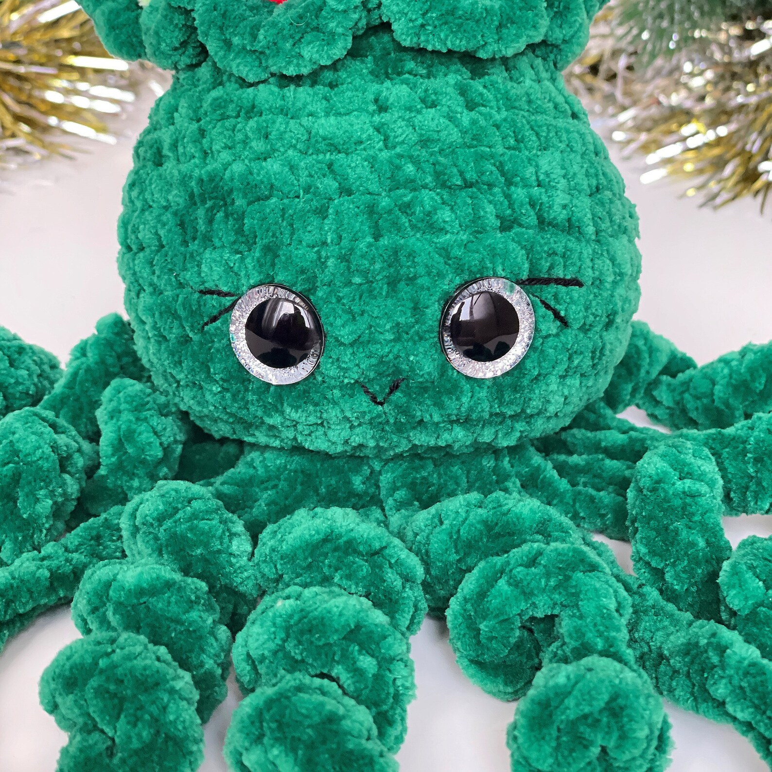Christmas Squid CROCHET PATTERN, Christmas Tree Amigurumi Octopus ...