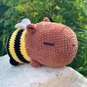 Capybara CROCHET PATTERN 3 in 1, Amigurumi Capybee, Crochet Bee ...