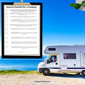 PDF Printable Rv Checklist. Caravan Checklist. Camping Checklist ...