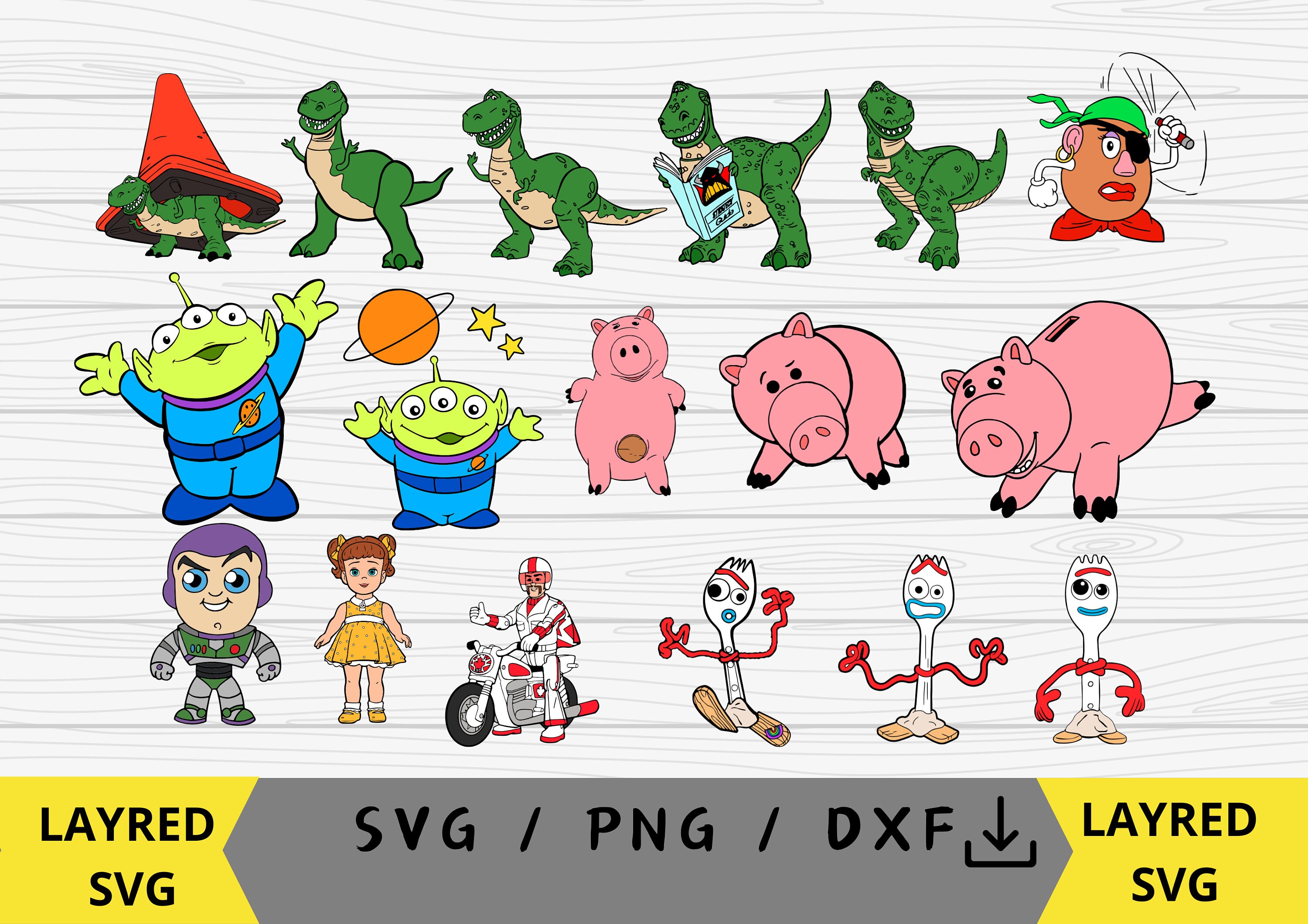 Toy Story Clipart Set Toy Story Svg Cut Files for Cricut / - Etsy UK