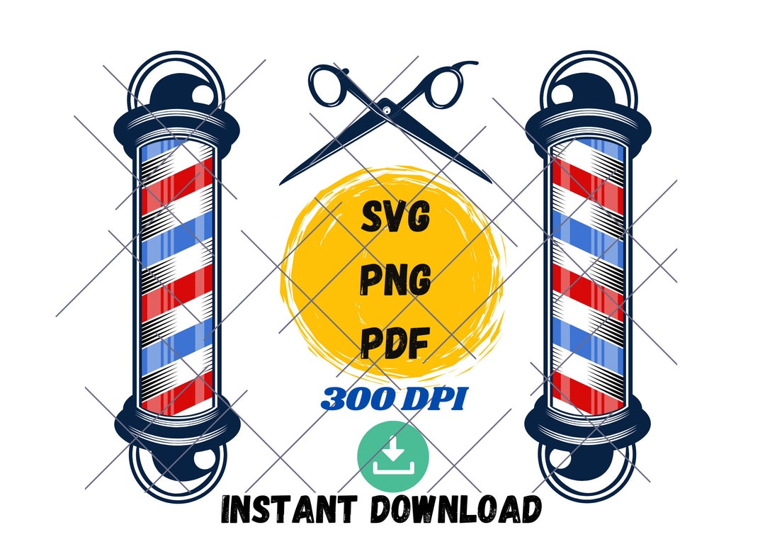 Barber Shop Svg Logo Barber Shop Svg Png Pdf - Etsy Australia