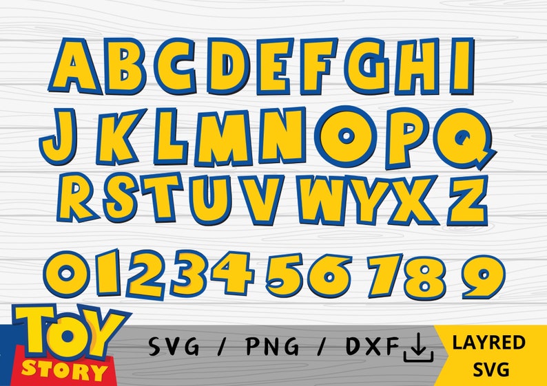 Toy Story Font SVG Toy Story Alphabet SVG Toy Story Letters - Etsy ...