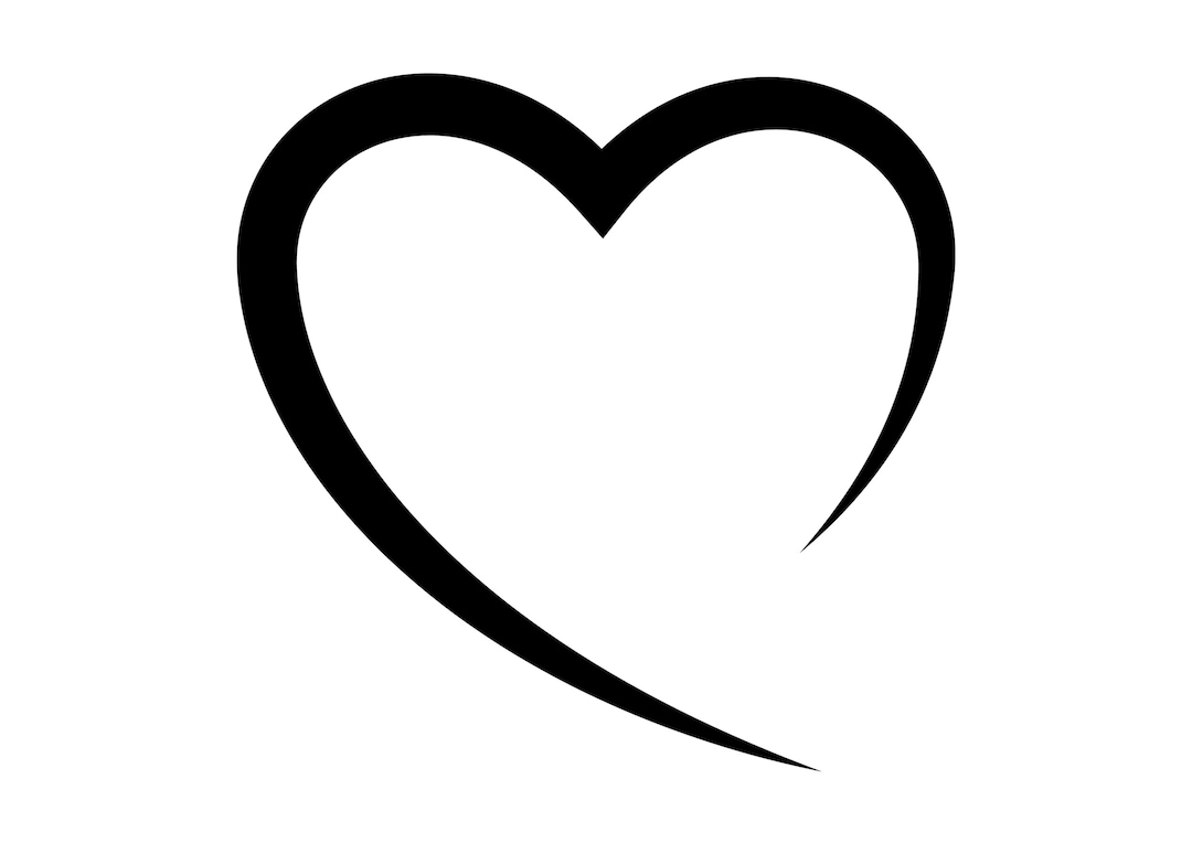 Open Heart , Heart Svg , Hand Drawn Heart Svg , Open Heart Svg , Doodle ...