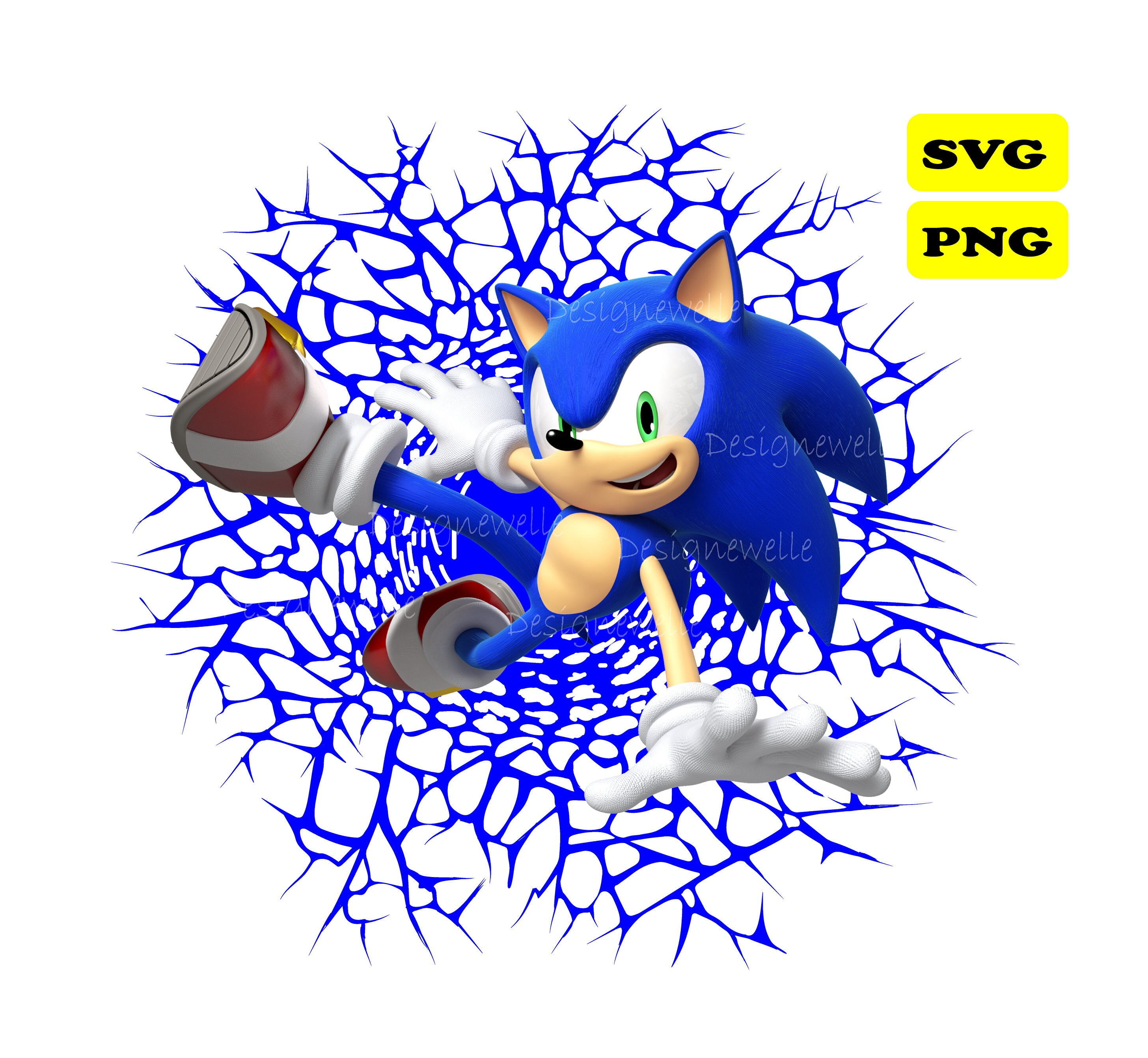 Sonic SVG Sonic the Hedgehog Png Transparent Image Sonic - Etsy UK