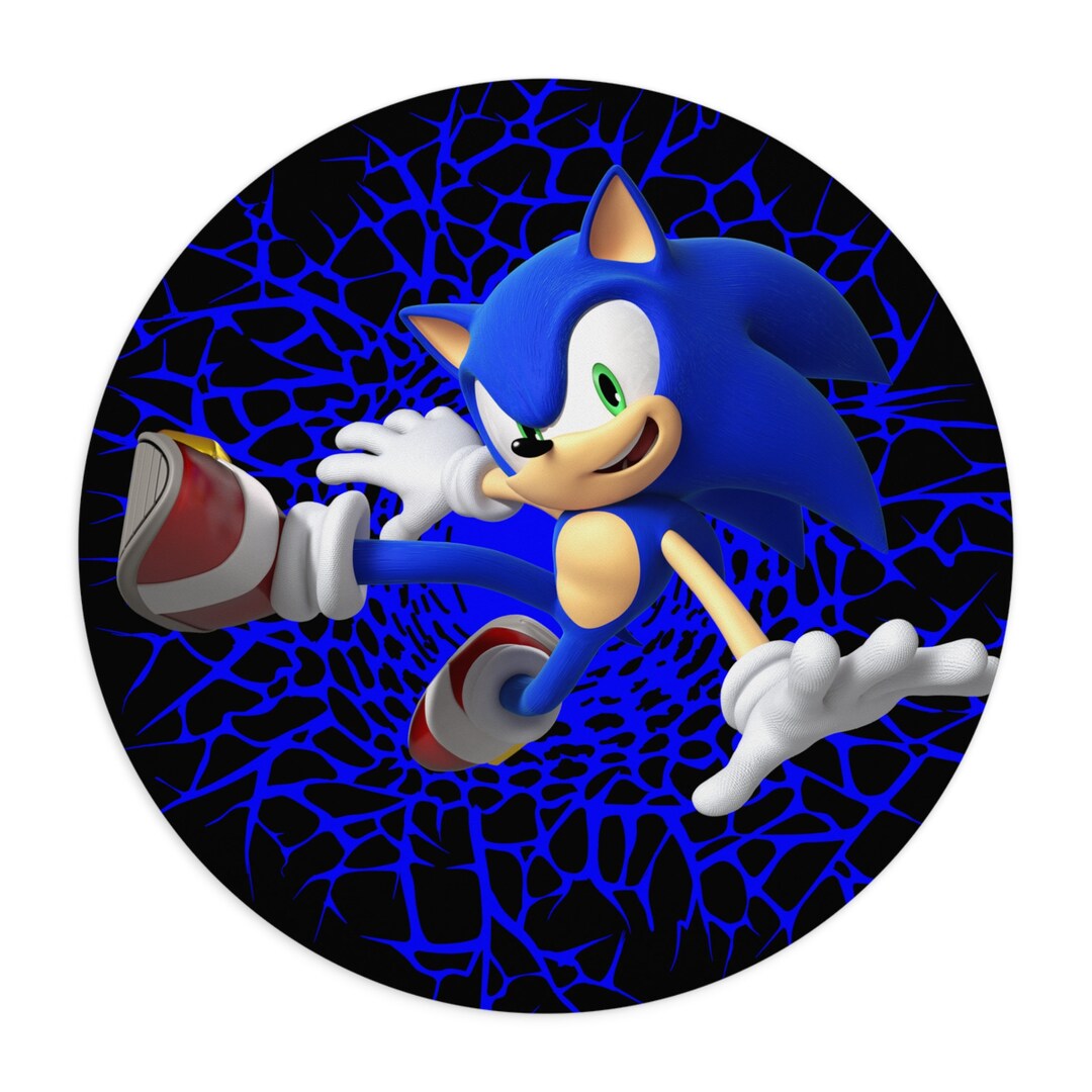 Sonic Mouse Pad T Sonic The Hedgehog Desk Mat Sonic Etsy