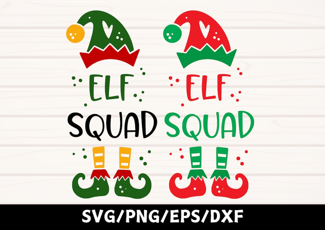 Elf SVG Elf Squad SVG Christmas SVG Squad Svg Elf Hat - Etsy