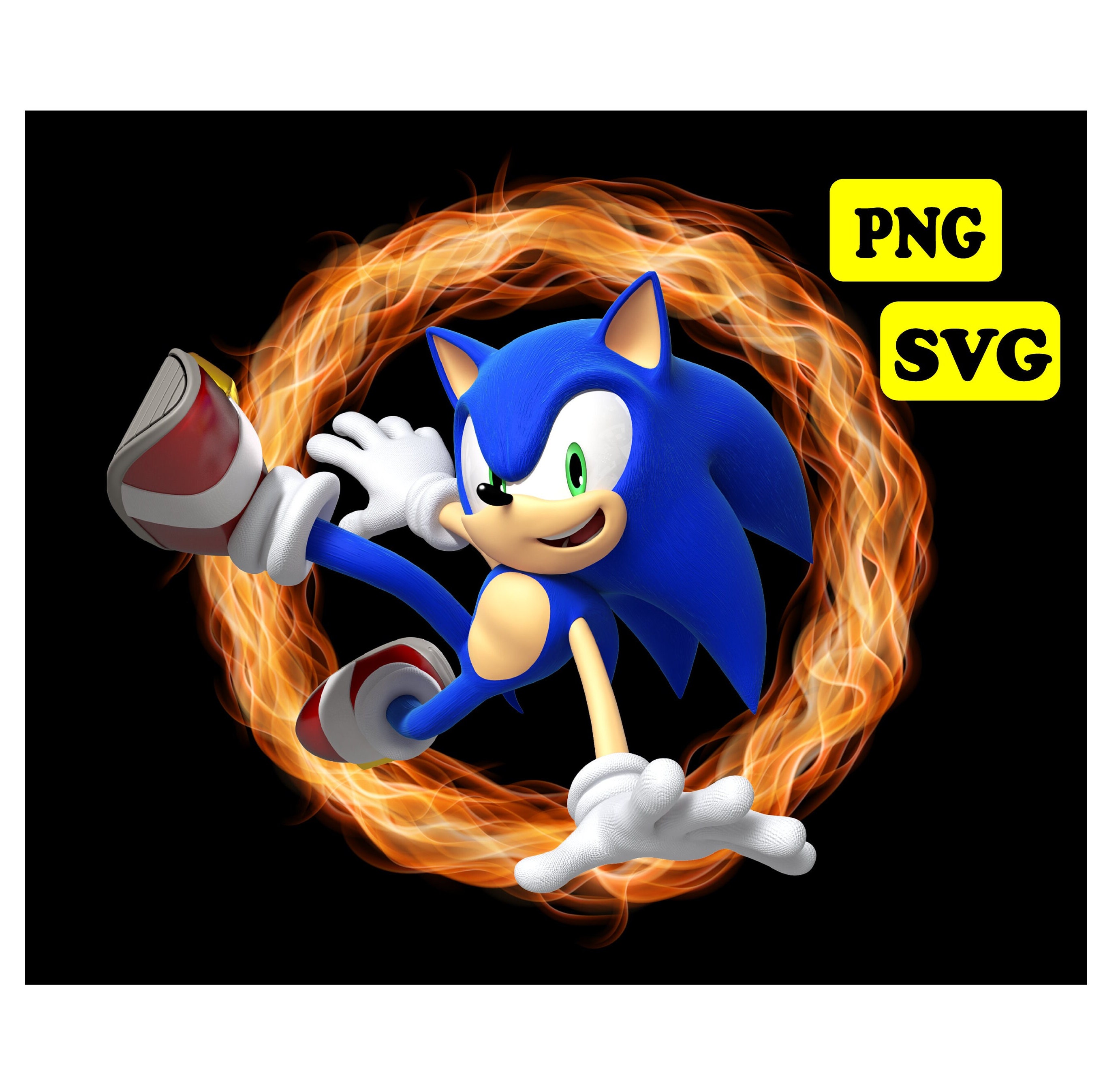 Sonic SVG Sonic the Hedgehog Png Transparent Image Sonic - Etsy