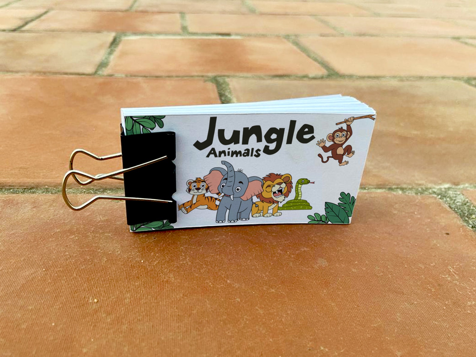 DIY Jungle Flipbook, Paper Craft for Kids, Easy Printable Activity for ...