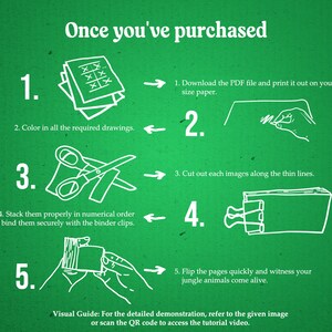 DIY Jungle Flipbook, Paper Craft for Kids, Easy Printable Activity for ...