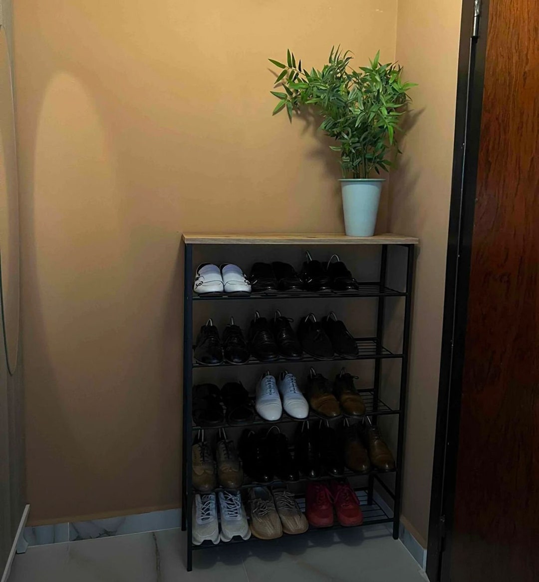 6 Tier Shoe Rack, Entryway Organization for Shoes, Metal Shoe Rack ...