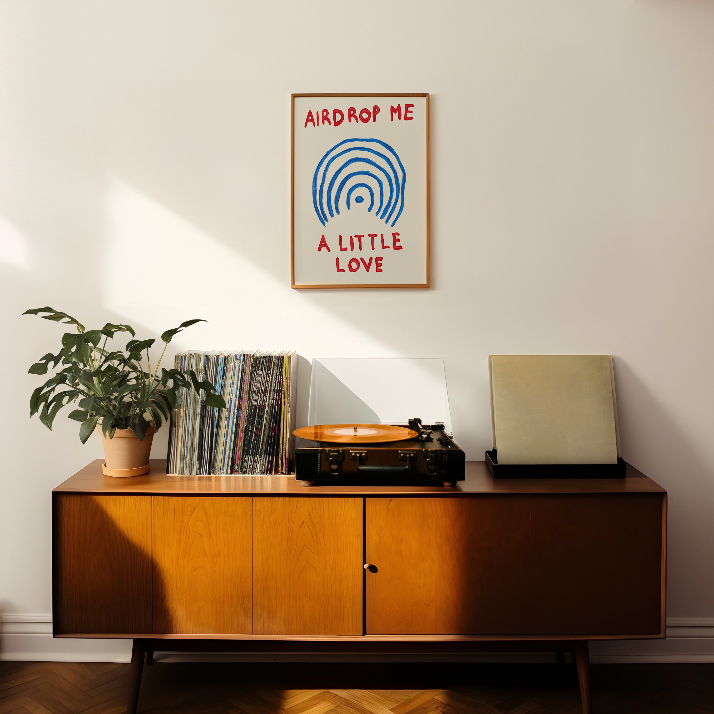 Quote Print Airdrop Me A Little Love. Funny Wall Poster. Home Decor ...