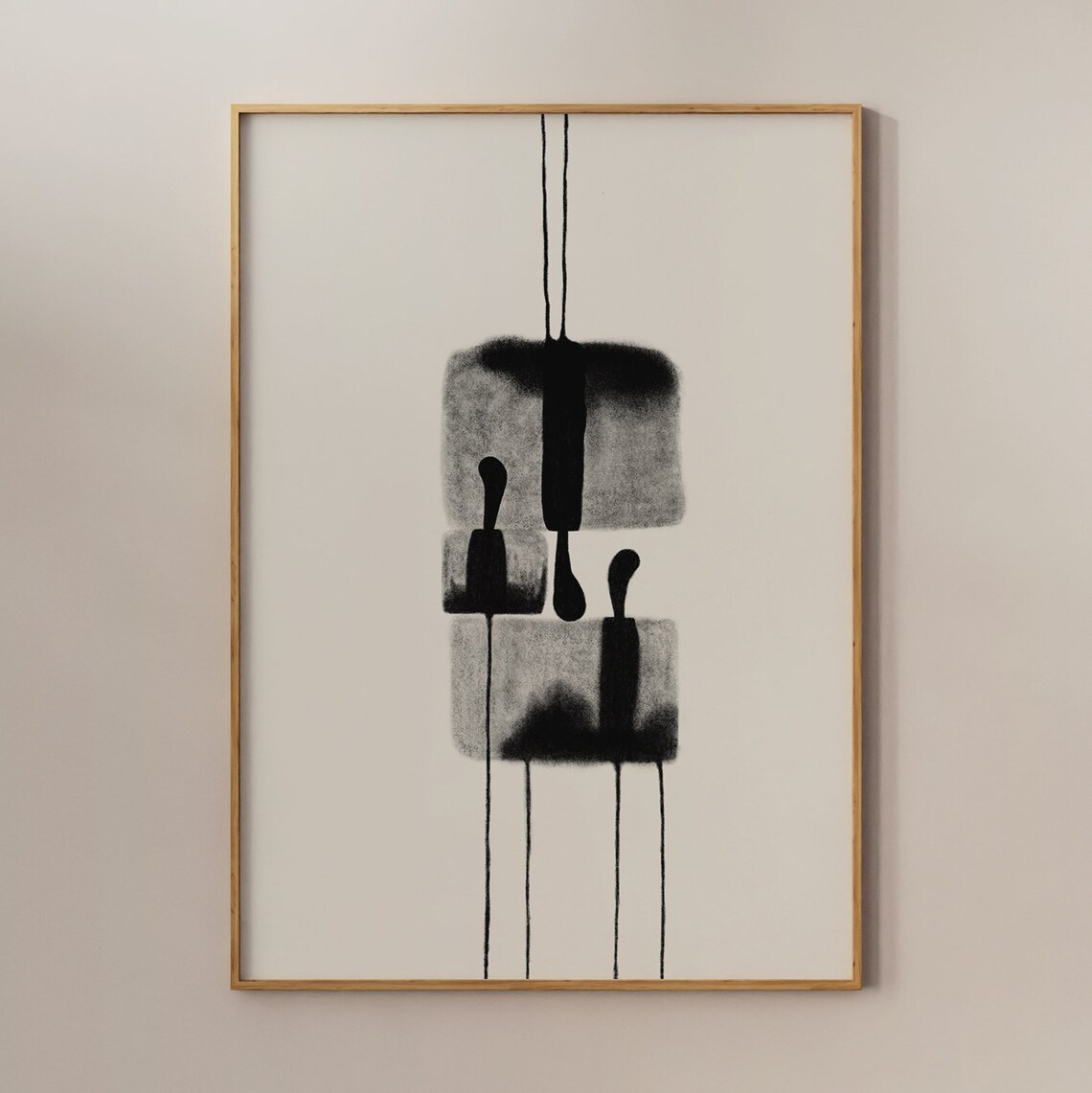 Abstract Charcoal Art dancing Charcoal Poster Print, Minimalist and ...