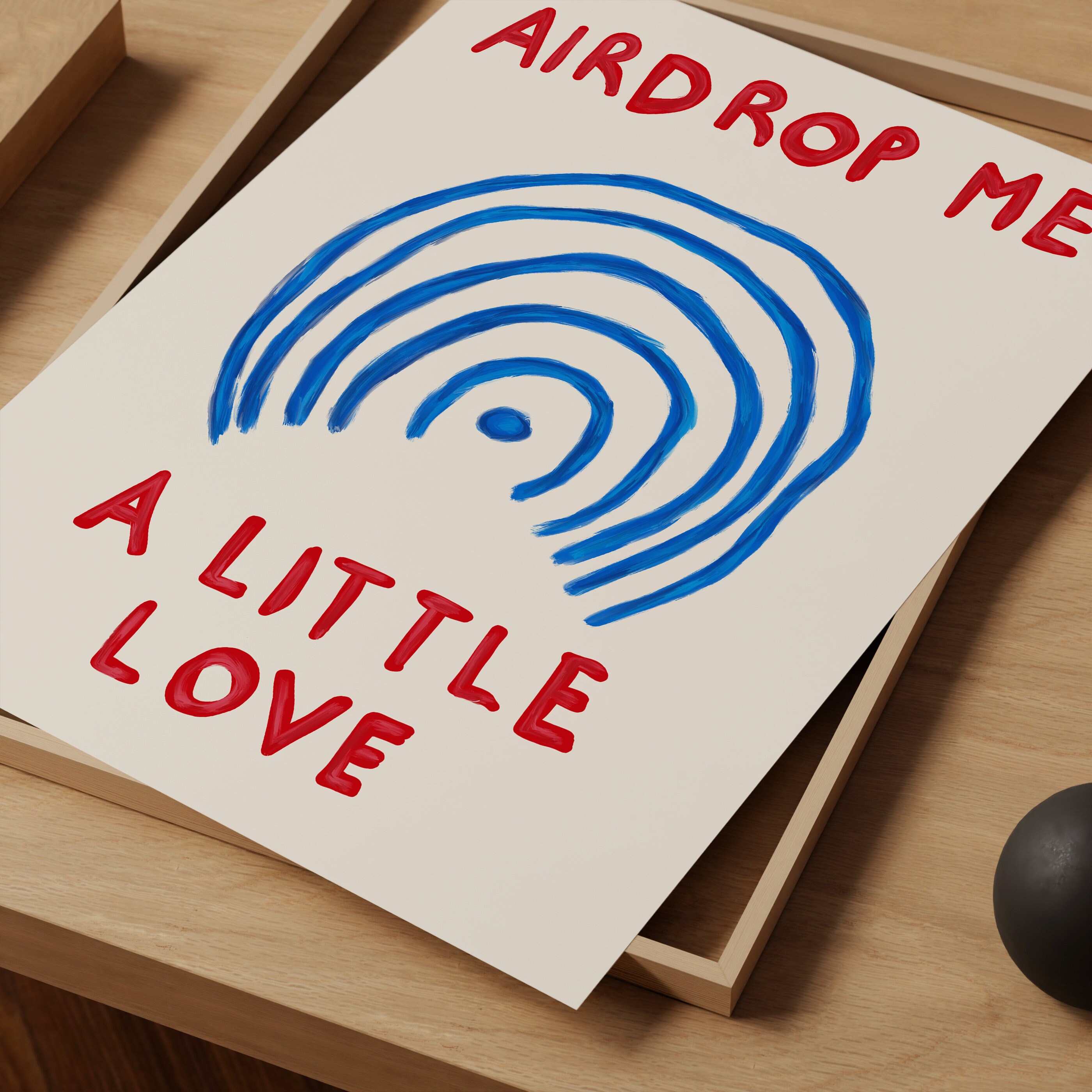 Quote Print Airdrop Me A Little Love. Funny Wall Poster. Home Decor ...