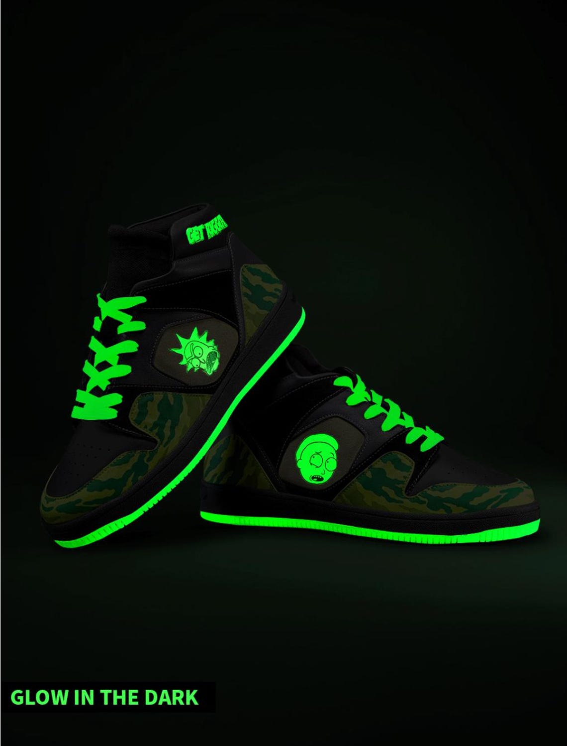 Rick and Morty: Aw Geez OG Sneakers for Men Premium Official Merch - Etsy
