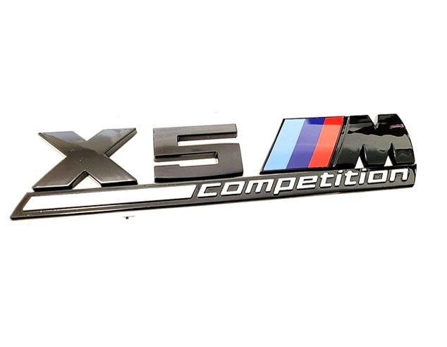 Gloss Black BMW X5M Competition Badge - Etsy