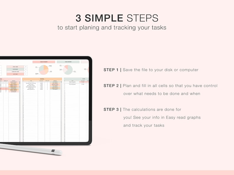 Task Tracker Google Spreadsheet, Project Tracker, Digital Task List ...