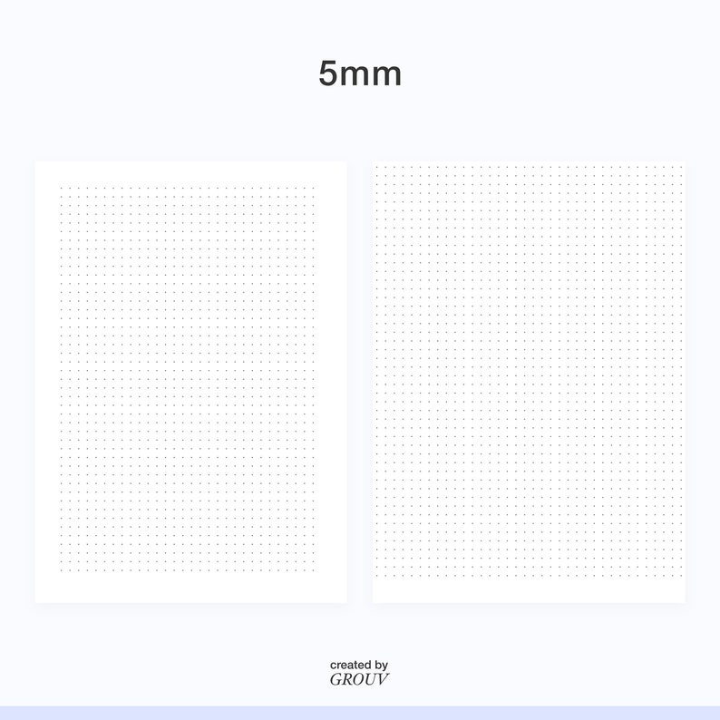Minimalist Dot Grid Paper: 7 Sizes Printable Template (digital Download ...
