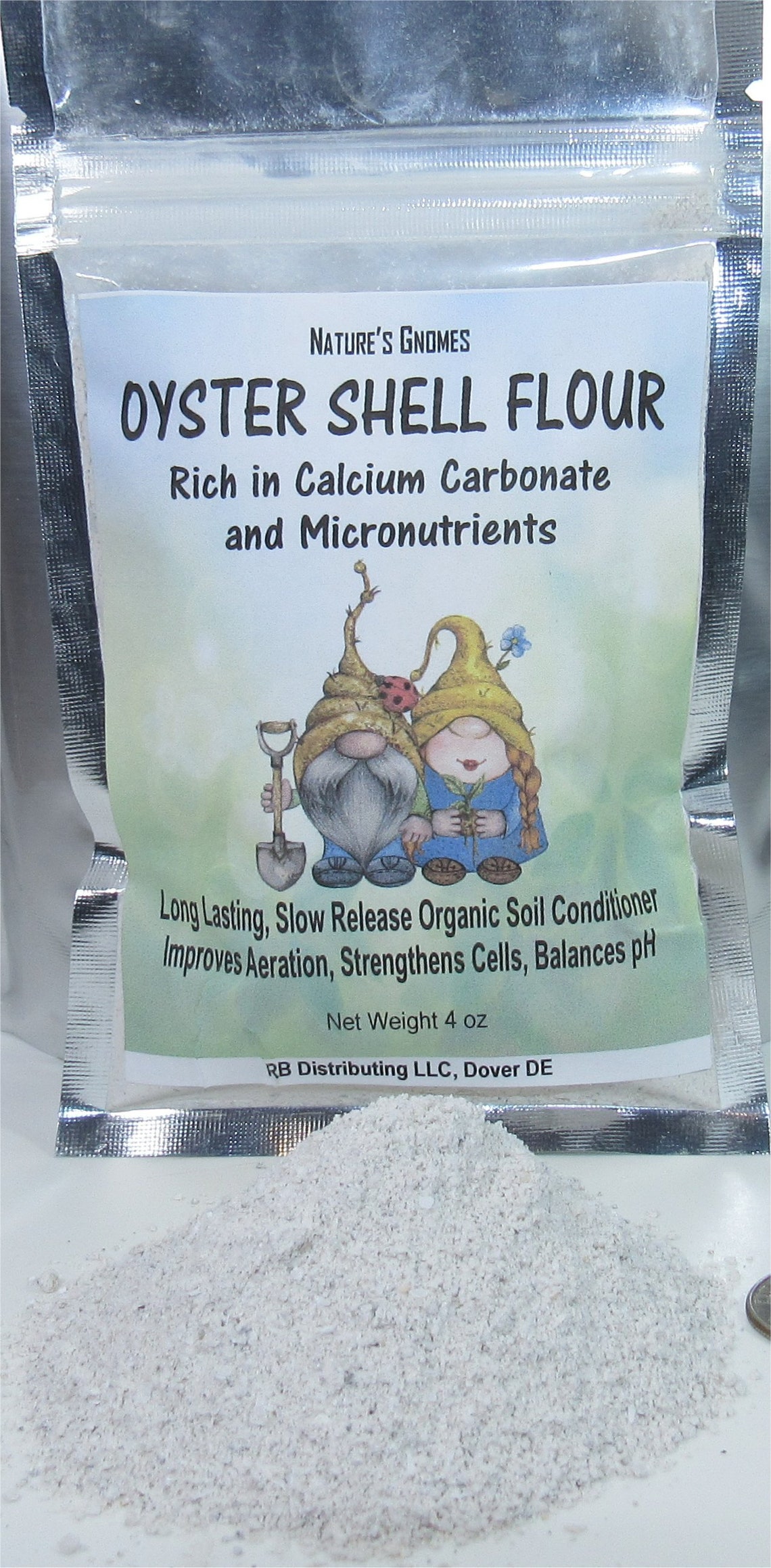 OYSTER SHELL FLOUR Organic Natural Fertilizer Chitin Feed for Healthy ...