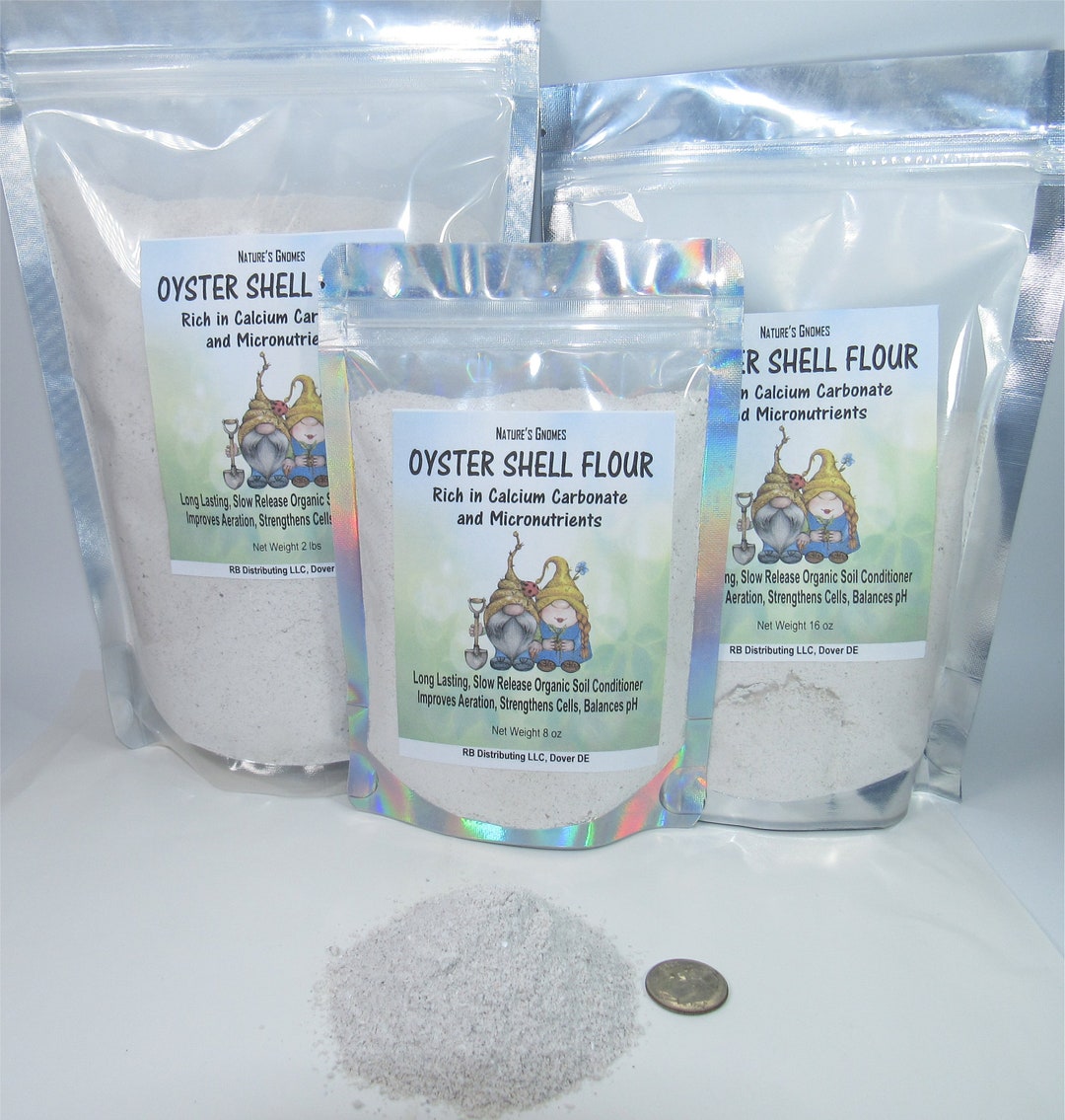 OYSTER SHELL FLOUR Organic Natural Fertilizer Chitin Feed for Healthy ...