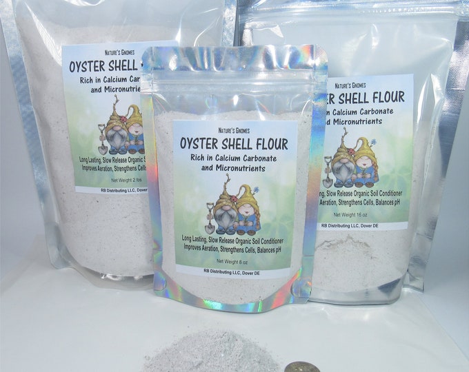 OYSTER SHELL FLOUR Organic Natural Fertilizer Chitin Feed for Healthy ...