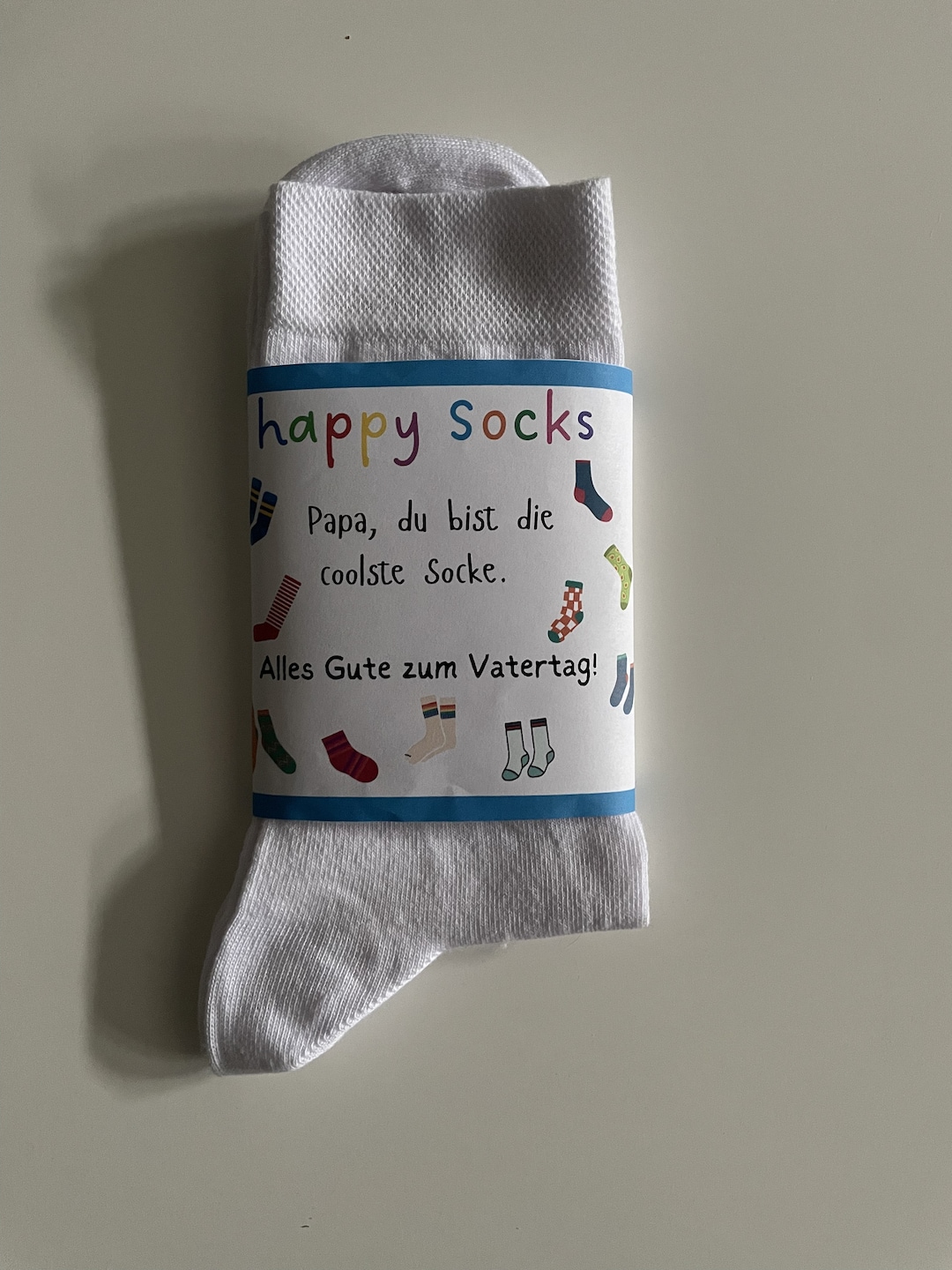 Sockenbanderole zum Vatertag, Geschenke verpacken, Handmade, Banderole ...