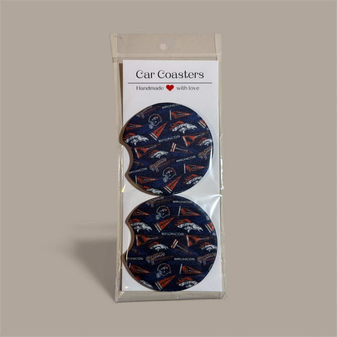 Broncos Car Coaster - Etsy