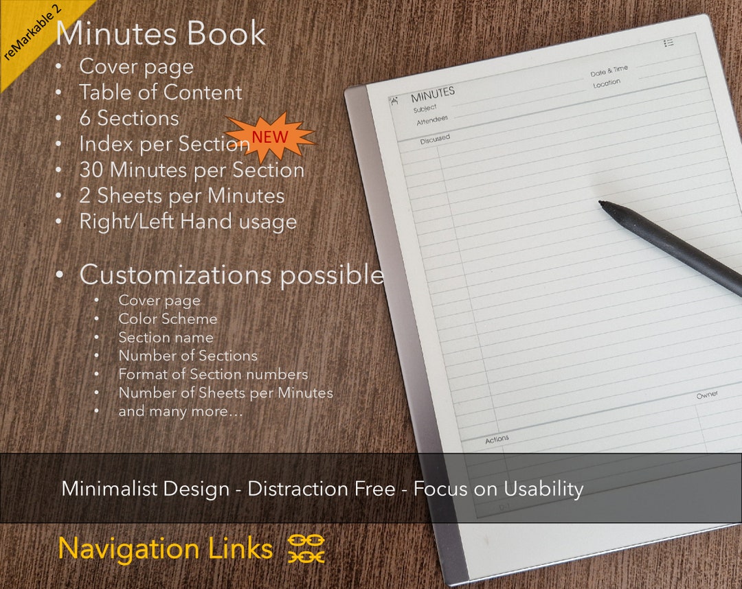 Meeting Minutes Notebook Template UPDATED - Etsy