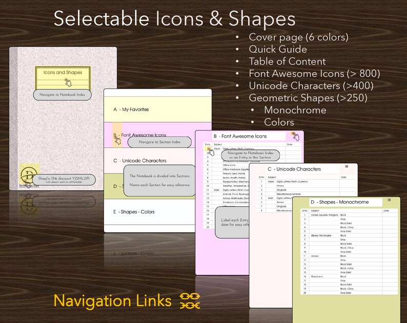 Selectable Icons & Shapes - Etsy