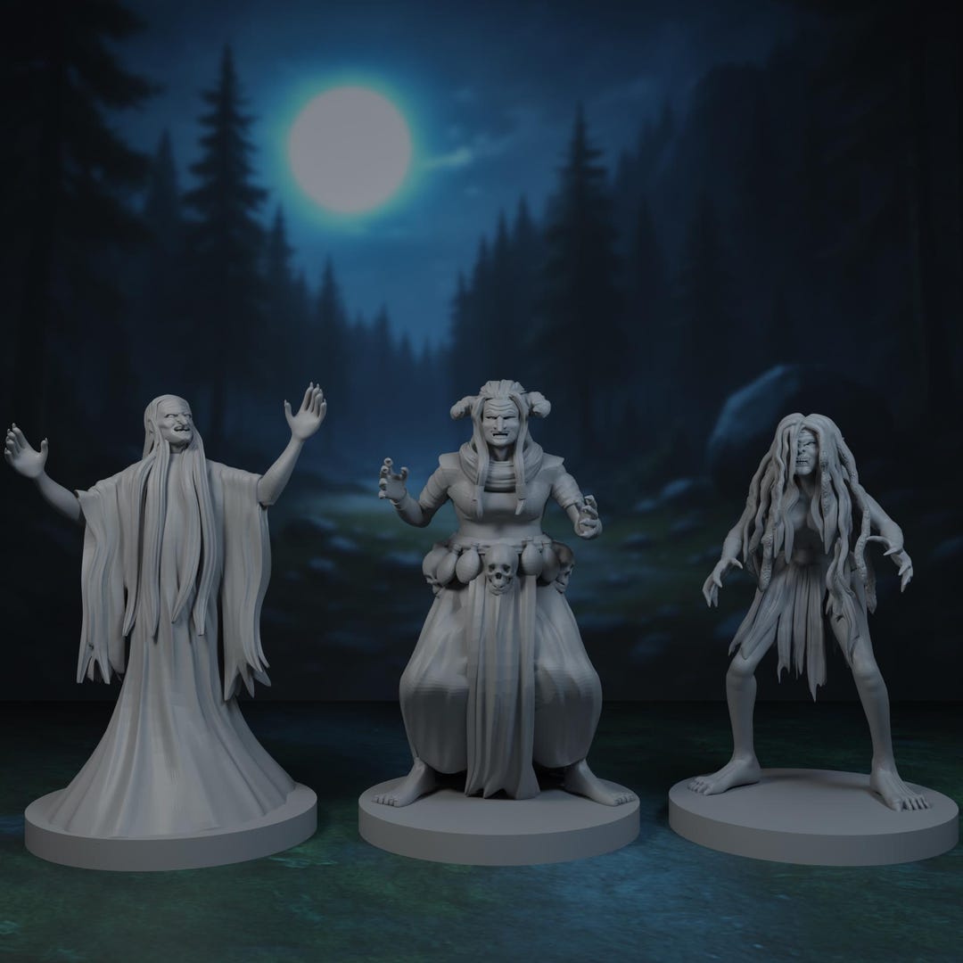 Hag Miniature Pack for Dnd, Pathfinder and Other Rpgs - Etsy UK