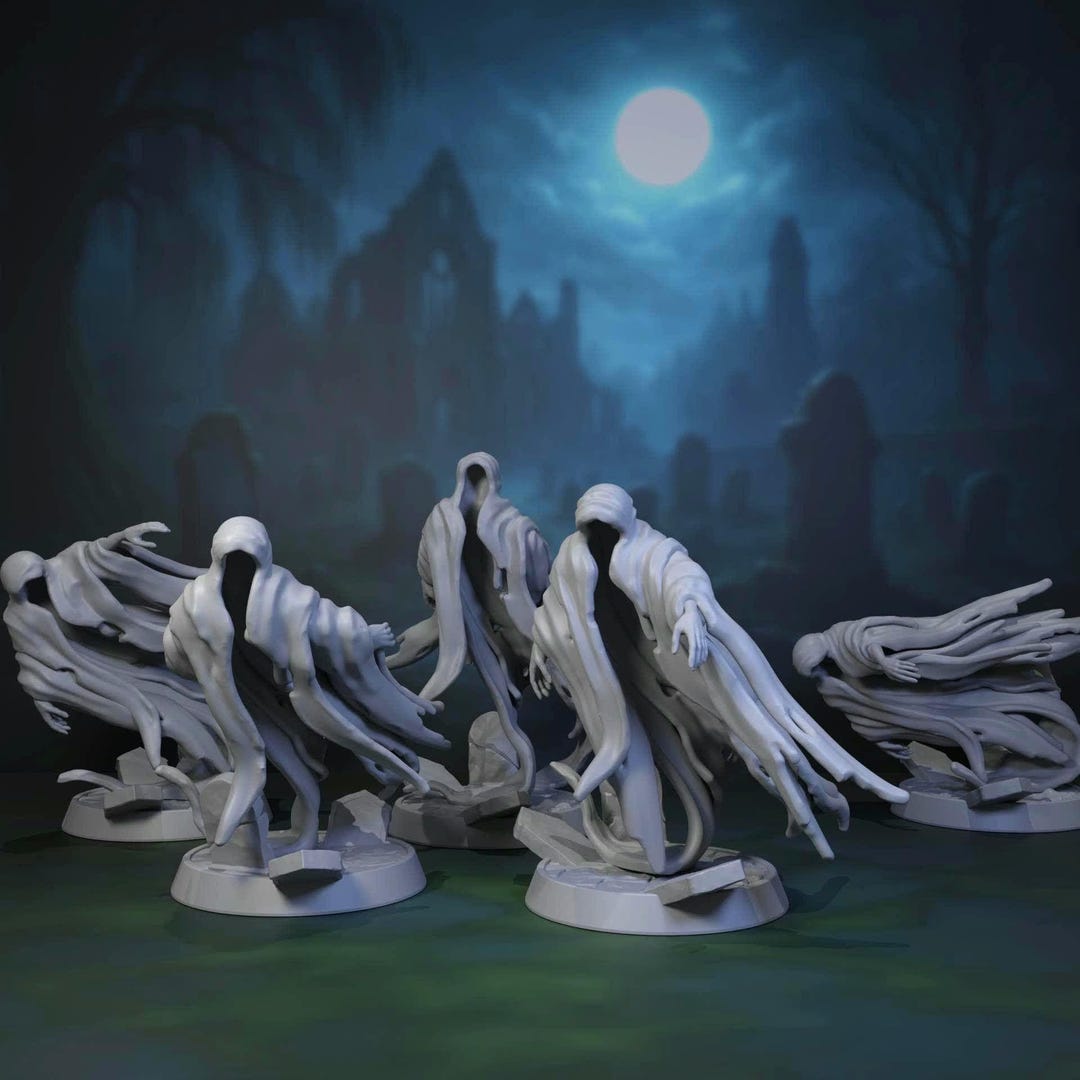 Ghosts Miniature Pack for Dnd and Other Rpgs - Etsy