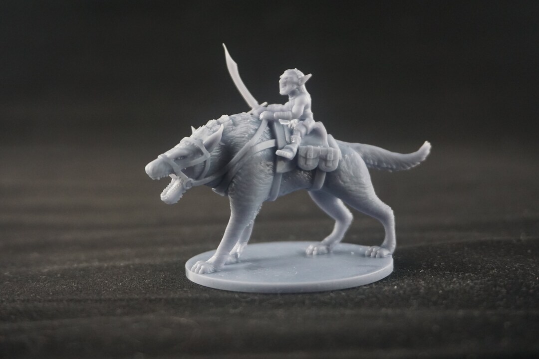 Goblin Worg Rider Miniature - Etsy