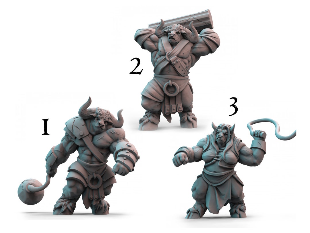 Minotaur Brute Miniatures - Etsy