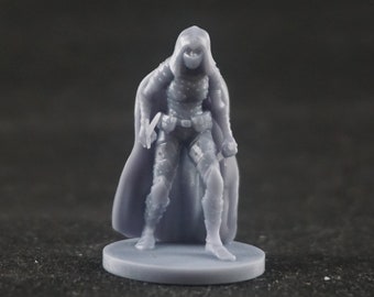 Female Dark Elf Assassin Miniature Pin Up - Etsy