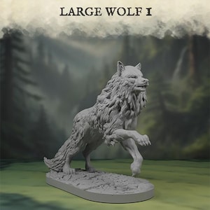 Wolf Miniatures | Dnd Wolves | Wild Shape Minis | Familiar Models ...