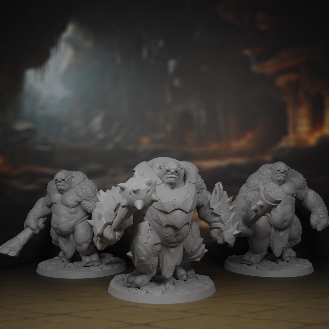 Cave Trolls Miniature Pack for Dnd and Other Rpgs - Etsy