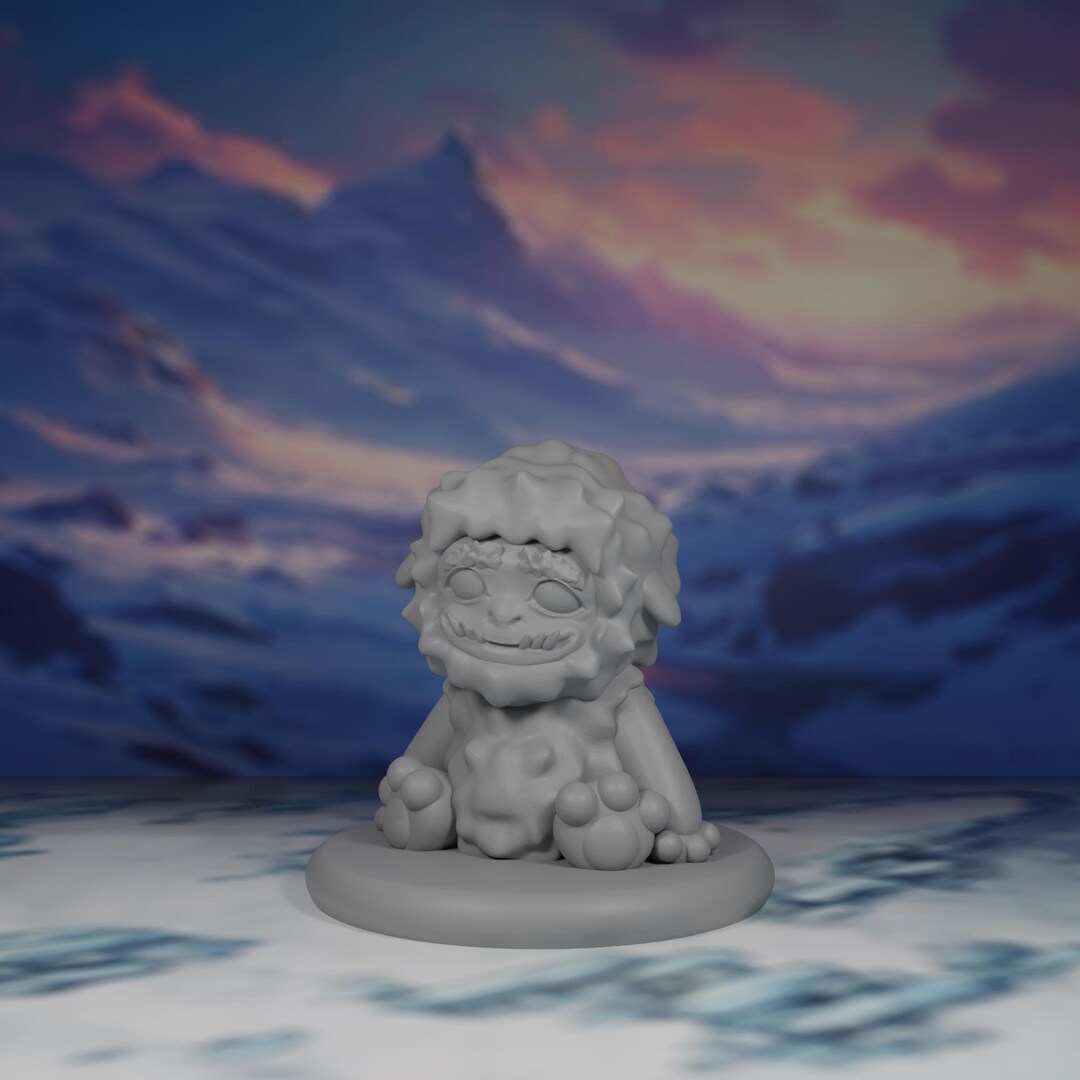 Baby Yeti Miniature | Baby Bigfoot Mini | Sasquatch Cub Figure ...