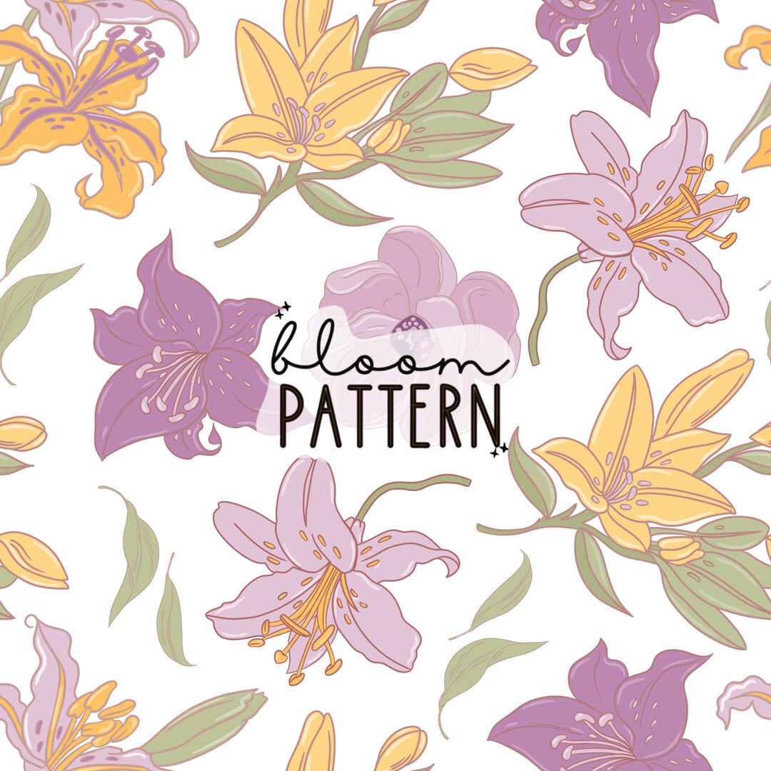 Peony Flower Boho Floral Print Seamless Pattern Repeating File for ...