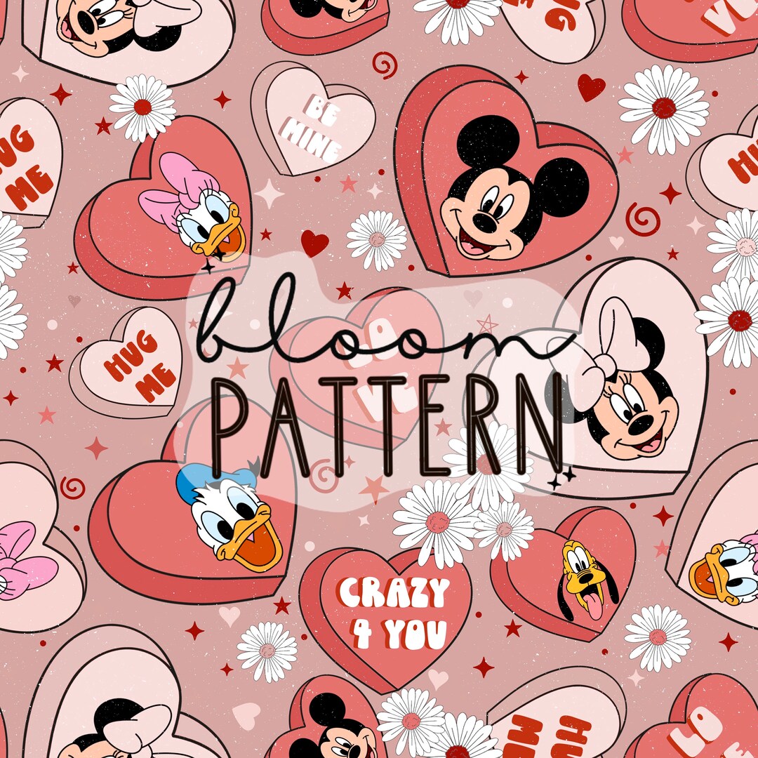 Valentines Day Seamless Pattern, Magical Valentines Day Pattern Design ...