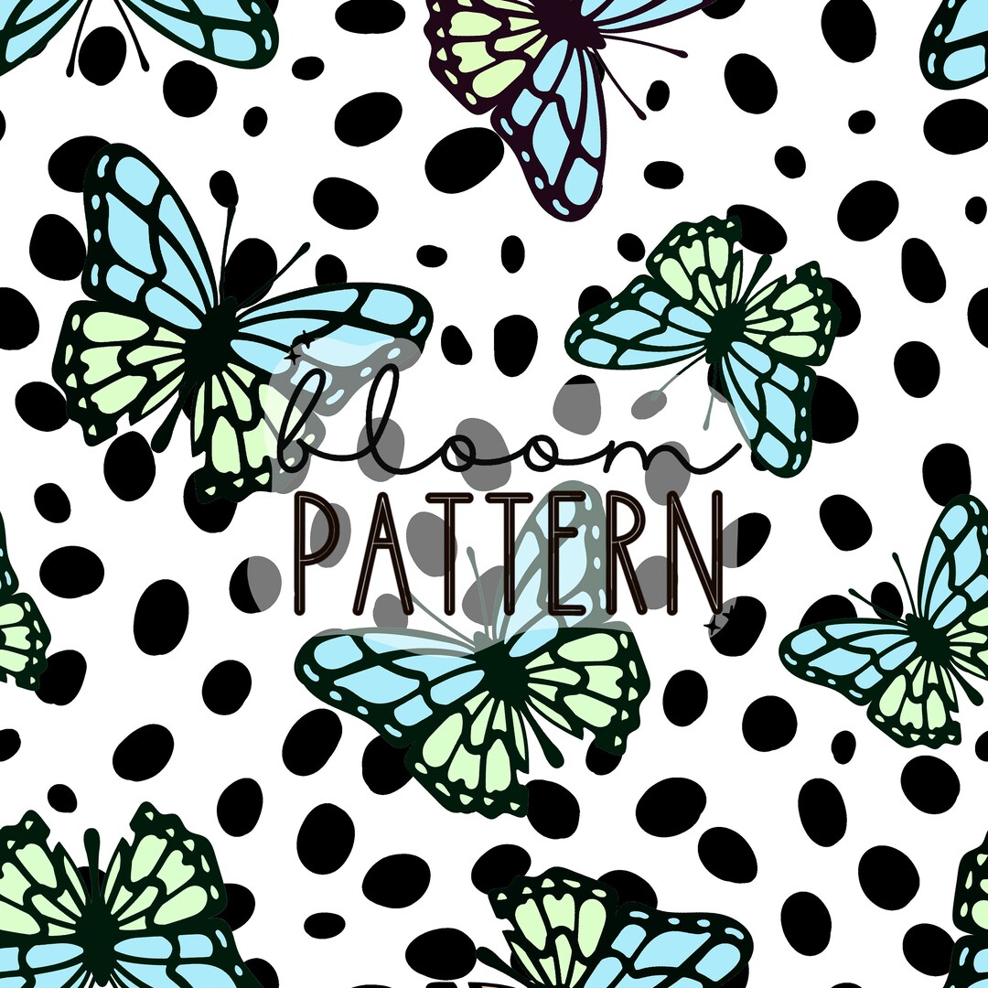 Butterflies Spring Seamless Pattern, Butterfly Seamless Repeating ...