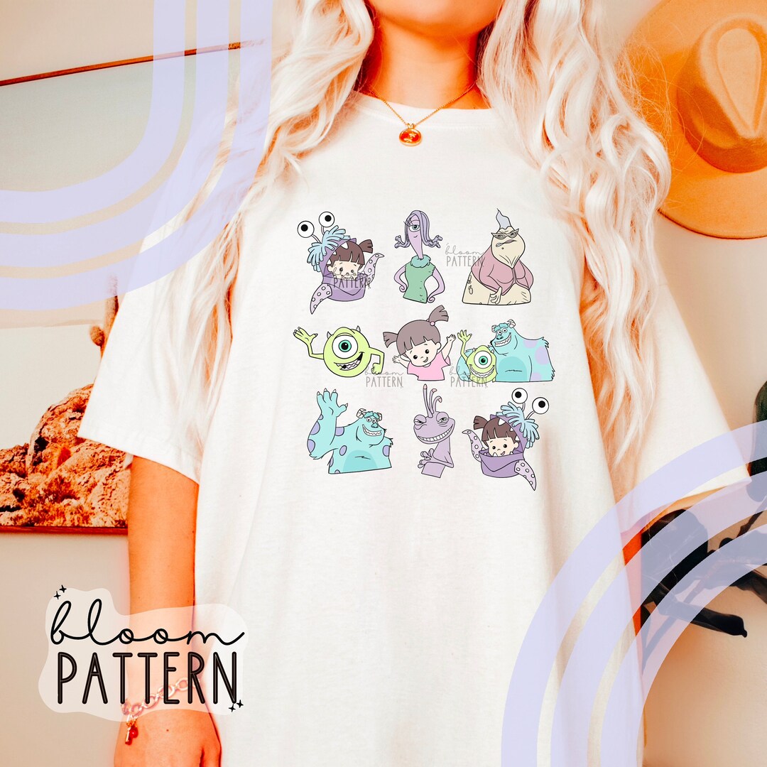 Monster Sublimation Design, Cartoon PNG T Shirt Design, Monsters Check ...