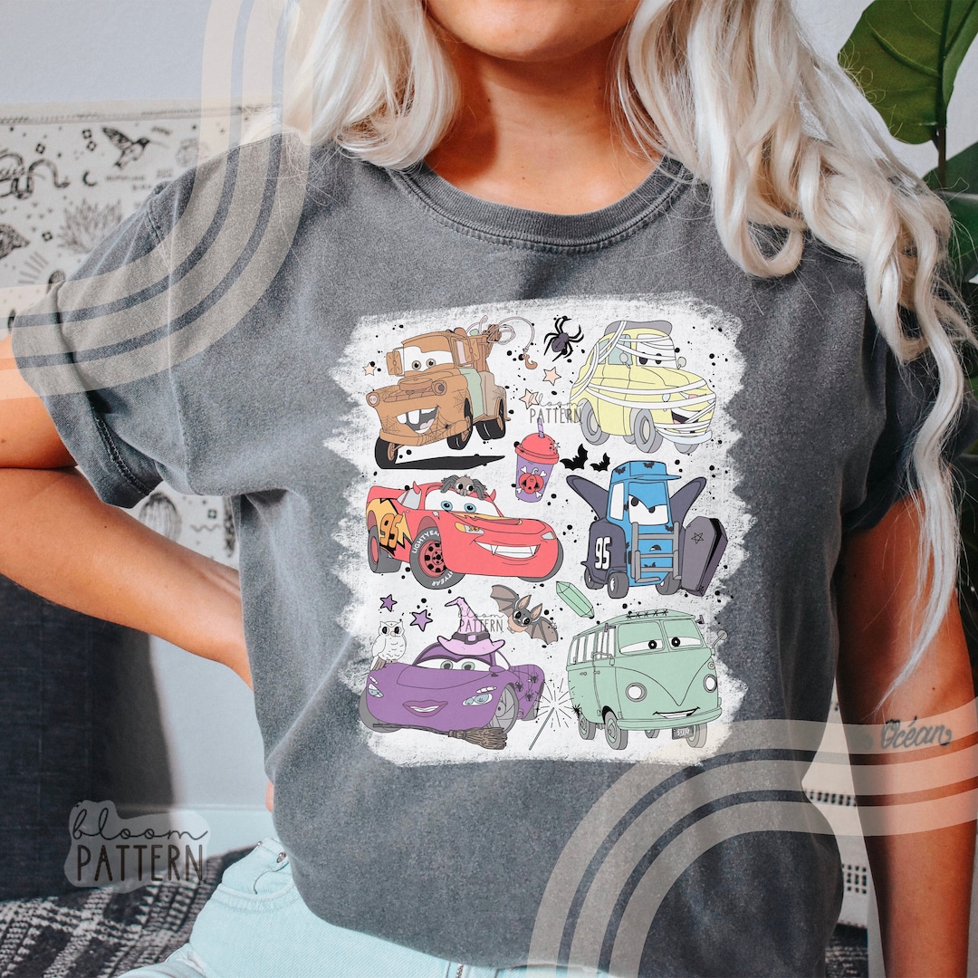 Halloween Cars Sublimation Design, Spooky Halloween Magical Car Movie T ...