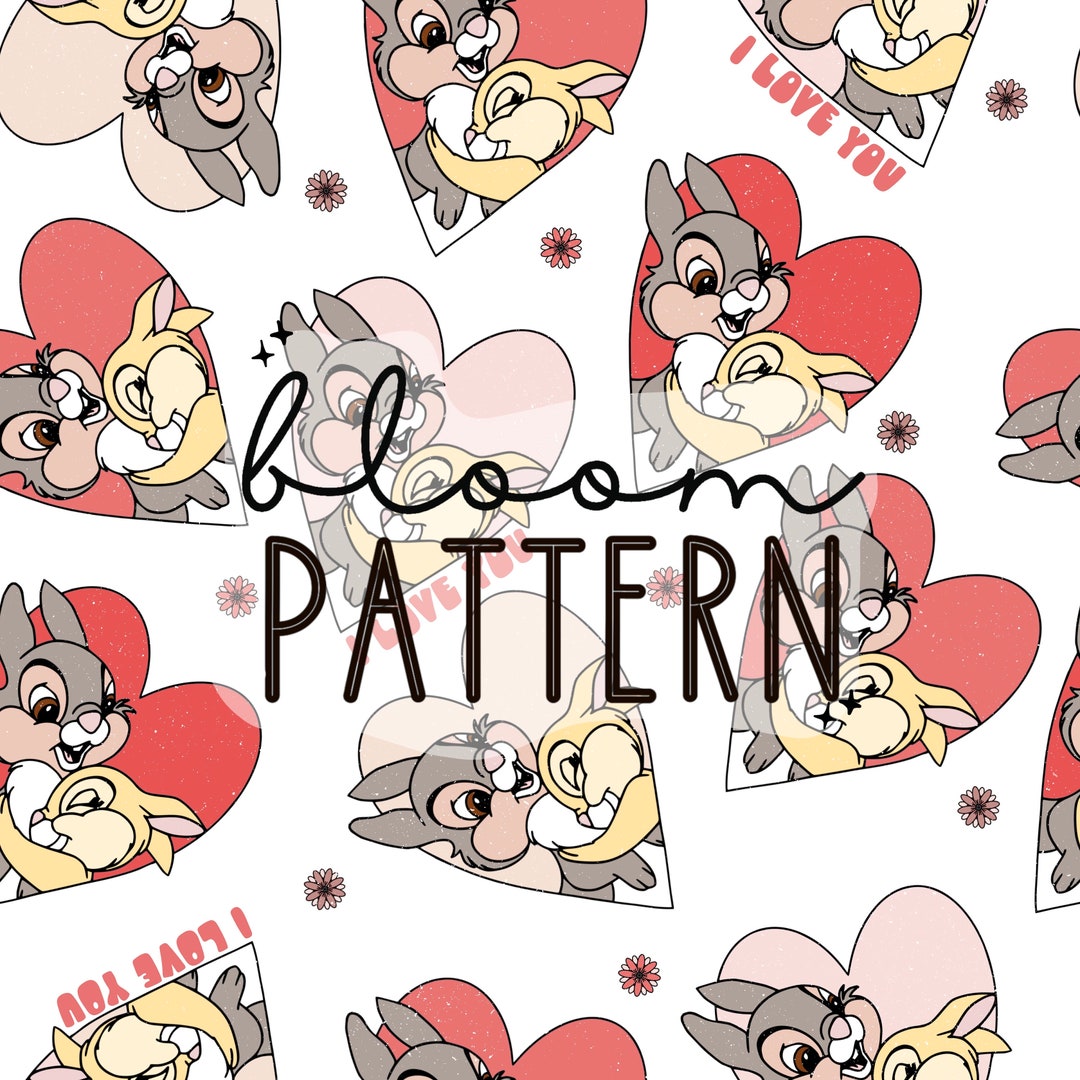 Magical Valentines Day Seamless Pattern, Mouse Magical Valentines Day ...