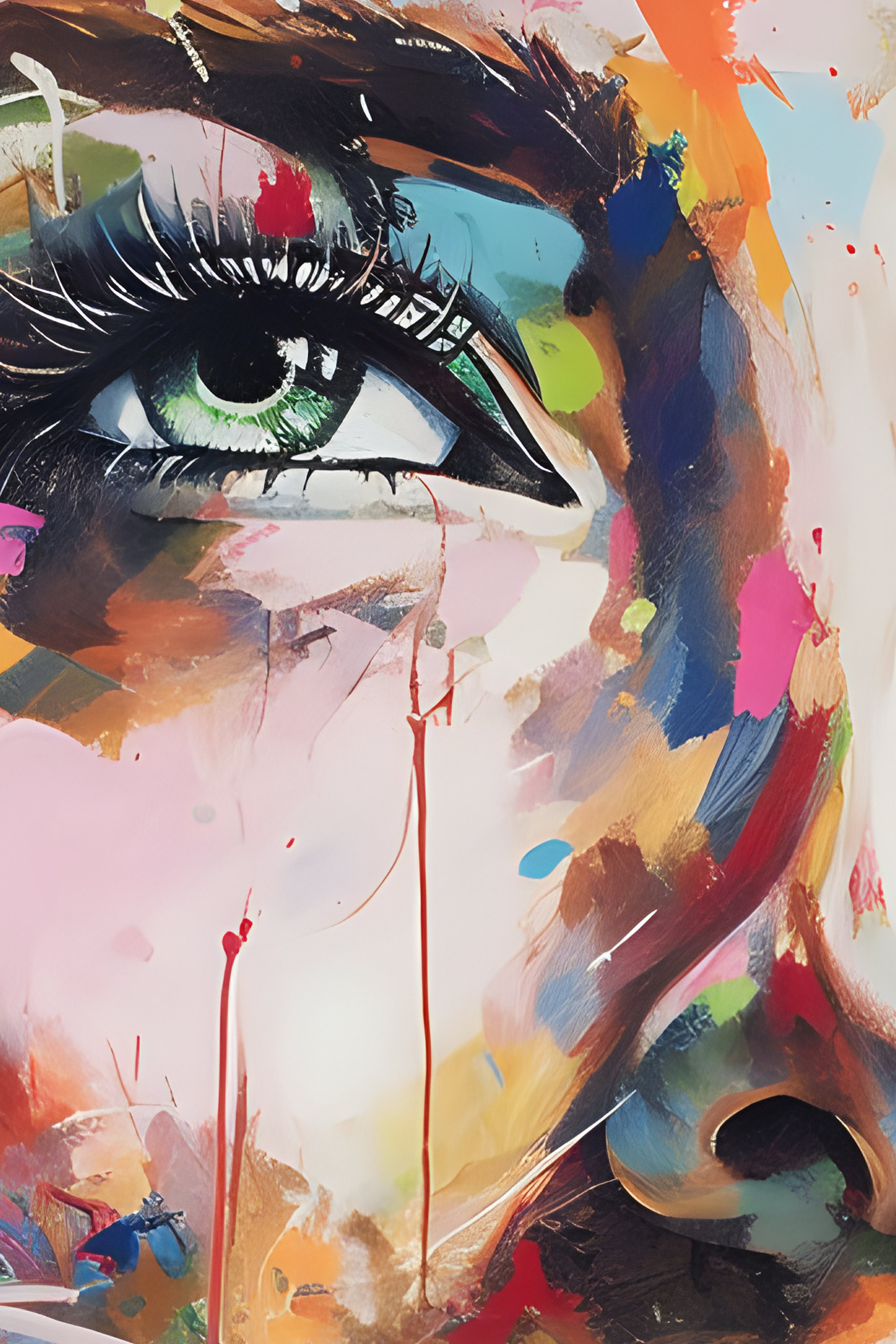 Inner Turmoil in Color Printable, Digital Download, Poster Print ...