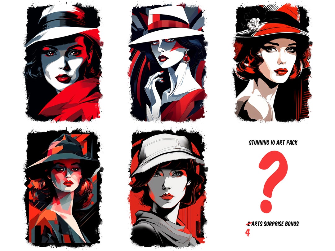 Red Hat Girl Printable, Digital Download Poster Print, Wall Art, Gift ...